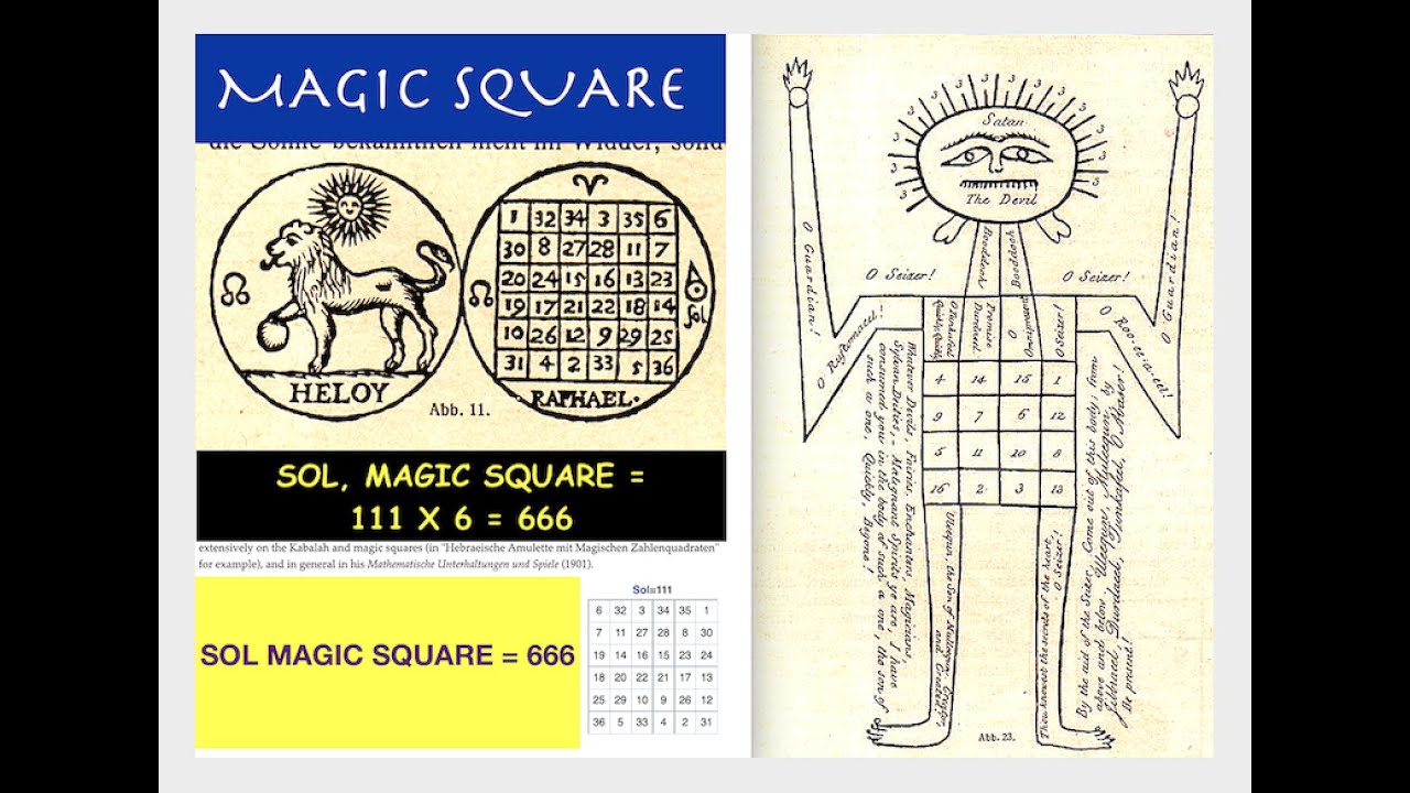 Magic Square of Sun 666, Mark of the Beast Decoded, Ancient Wisdom ...