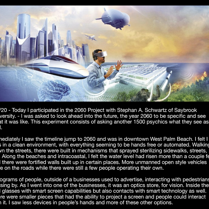 What to Expect in 2060, 1500 Remote Viewers & Psychics Vision for 2060 ...